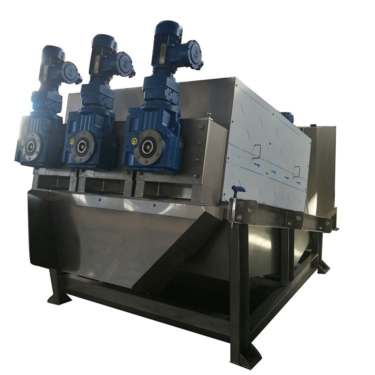 SS304 SS316 Screw Sludge Dewatering Machine Sludge Dehydrator System