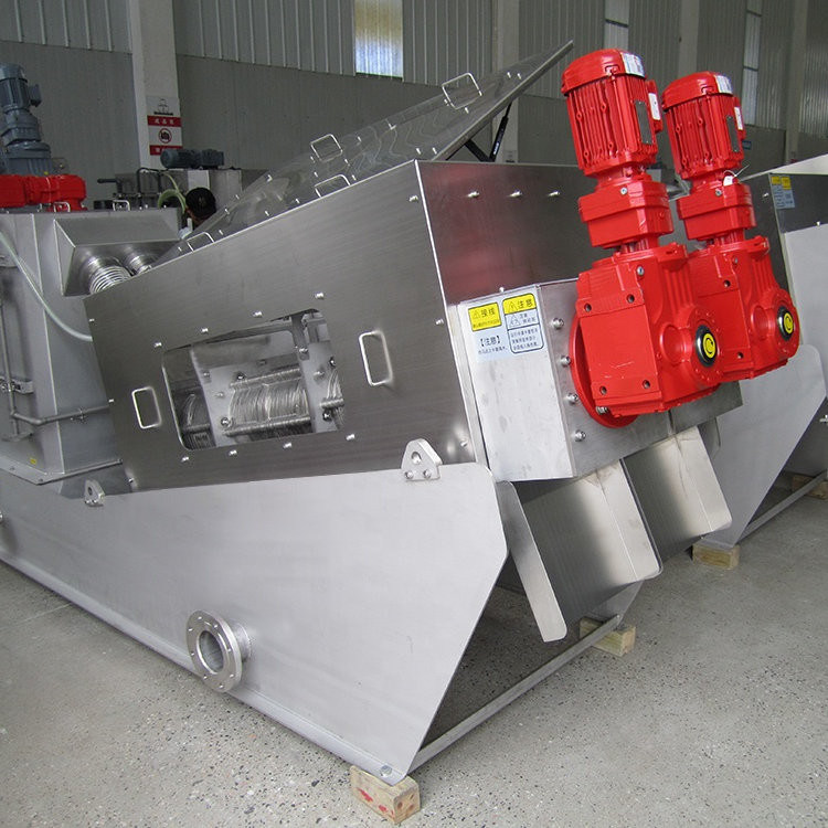Self Cleaning Sludge Dehydrator System Sludge Thickening Equipment ...